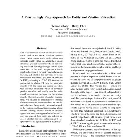 A Frustratingly Easy Approach For Entity And Relation Extraction Acl Anthology