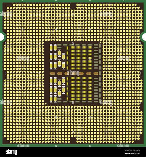 Modern Computer Processor On A White Background Stock Vector Image Art Alamy