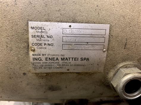 Mattei Erc511 Rotary Vane Air Compressor Amc