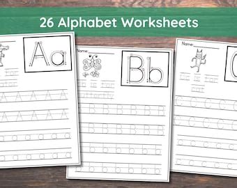 26 Printable Trace The Alphabet I Know My Letters Worksheets Preschool