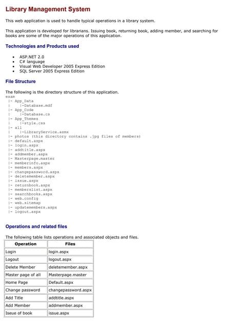 Library Management System Requirements Pdf