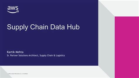 Supply Chain Data Lake Kartik Medha Aws Chicagopptx