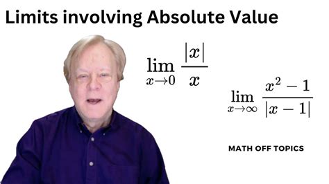 Limits Involving Absolute Values Youtube