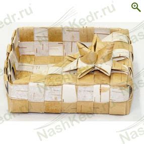 Салфетница плетеная Цветок - Посуда из бересты, берёзы - купить по цене ...