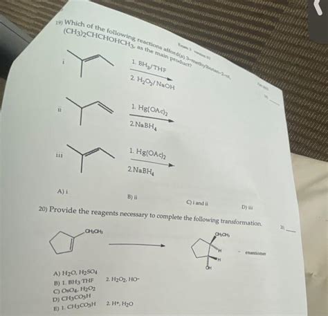 Solved I Ii A I B Ii C I And Ii D Iii Provide The Chegg Com