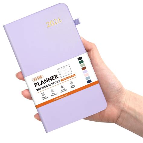 Sunee 2026 Pocket Weekly Planner For Purse 35 X 6 12 Month Janua