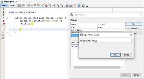 Tutoriales Java Atajos Java En Netbeans