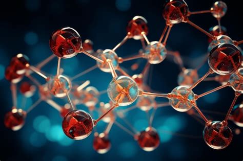 Premium Ai Image Detailed Picture Of Colorful Molecular Model