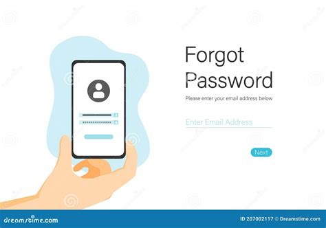 Landing Page Illustration Design People Forgot Her Password Used For Websites Stock Vector