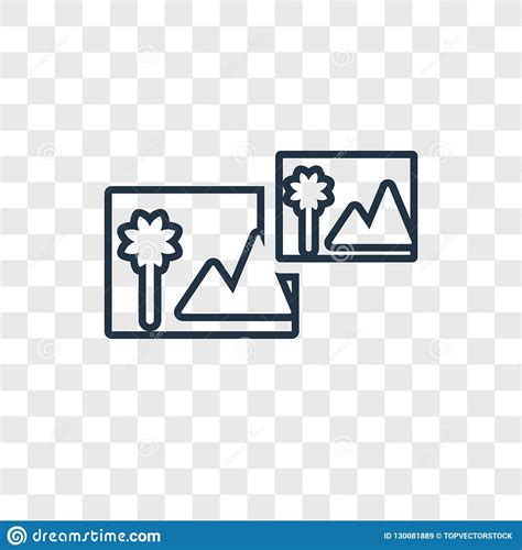 Photograph Concept Vector Linear Icon Isolated On Transparent Ba Stock Vector Illustration Of