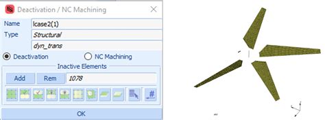fea simulation what is element deactivation used for