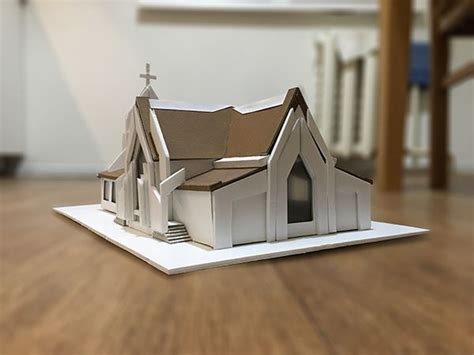 Макет католической церкви | Paper cutout, Architecture, Cute boy pic