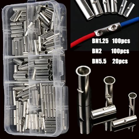 비 절연 버트 커넥터 220 개 비절연 전선 페룰 케이블 베어 주석 도금 압착 단자 05 6mm2 Aliexpress