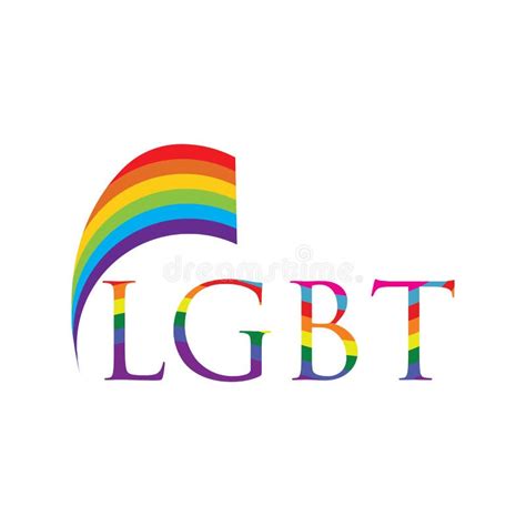 Lgbtq Logo With Rainbow Symbol Vector Symbol Of Lgbt Pride Community