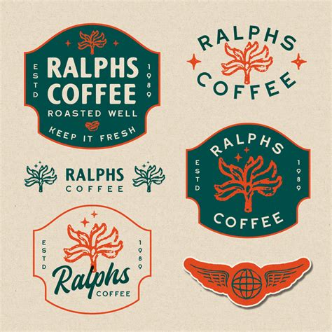 Ralphs Coffee Roasted Rustic Coffee Logo