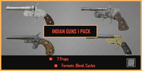 Indian Guns 1 Pack Superhive Formerly Blender Market
