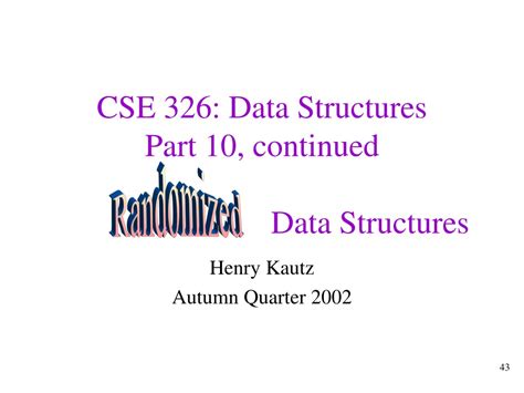Ppt Cse 326 Data Structures Part 10 Advanced Data Structures