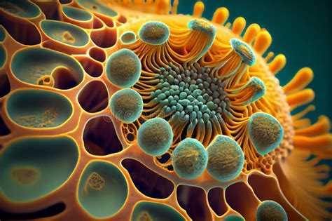 Macro Shot Of Cell Or Molecule Scientific Image Stock Image Image Of