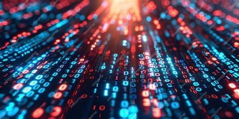 A Digital Binary Code Interwoven With A Technology Based Background