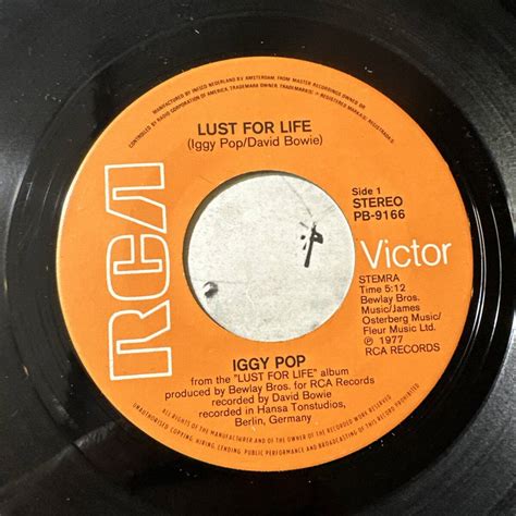 Yahooオークション Iggy Pop Lust For Life オランダ77年orig 7