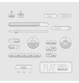 Dark Web Ui Elements Royalty Free Vector Image