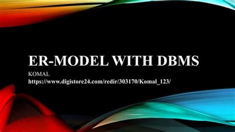 er model ppt pptx databases computer software and applications