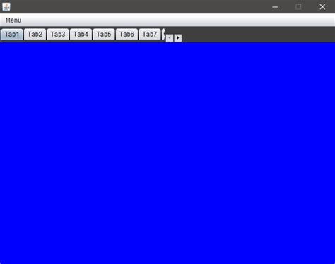 Java How To Change The Length Of The Space Where Tabs Are Displayed In A JTabbedPane Stack