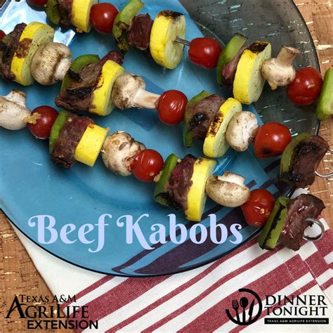 Beef Kabobs Dinner Tonight