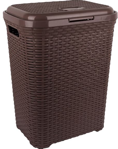 Кошик для білизни Violet House з кришкою 55 л 0726 Роттанг Latte с к 55 л в інтернет