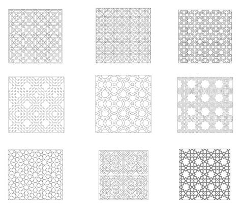 038 Islamicdecorativepatterns Cad Blocks 3dshopfreecom