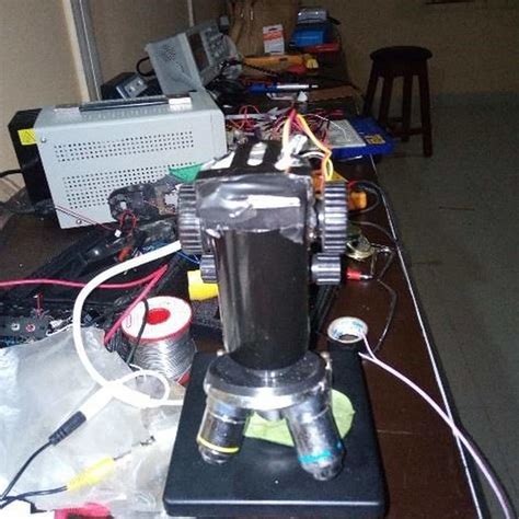 attaching the tft lcd display on the microscope download scientific