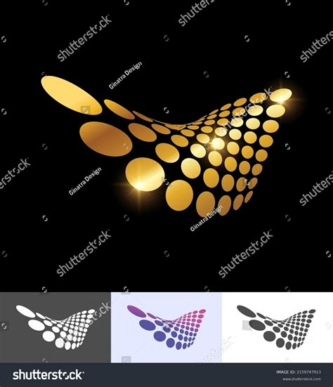 Vector Illustration Set Golden Tiled Abstract Stock Vector Royalty Free 2159747913 Shutterstock