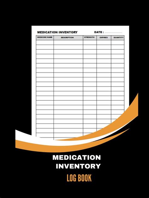 Medication Inventory Log Book