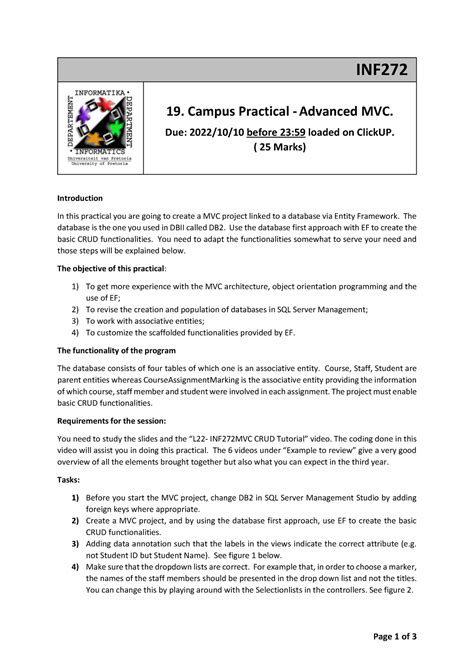 leccture 22 advanced mvc prac 2022v2 page 1 of 3 inf 19 campus