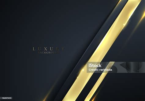 짙은 파란색 배경에 빛나는 황금 대각선이 있는 우아한 3d 추상파란색 줄무늬 모양 0명에 대한 스톡 벡터 아트 및 기타 이미지 0명 3차원 형태 가리기 Istock