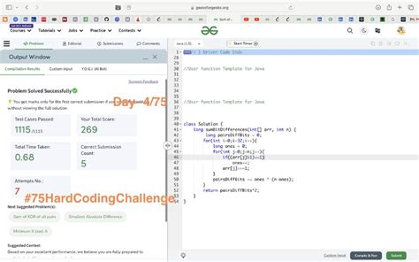 aryan chaurasia on linkedin 75hard java javaprogramming
