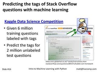 Introduction To Machine Learning With Python And Scikit Learn Ppt
