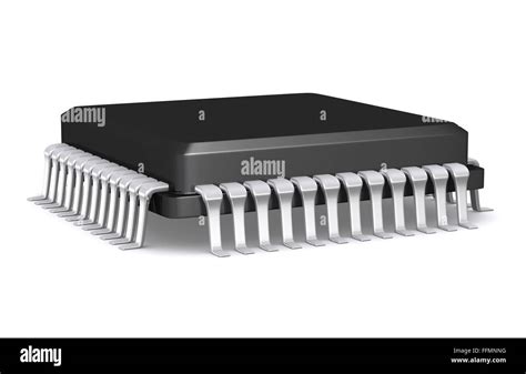 D Render Microchip Isolated On White Background Stock Photo Alamy