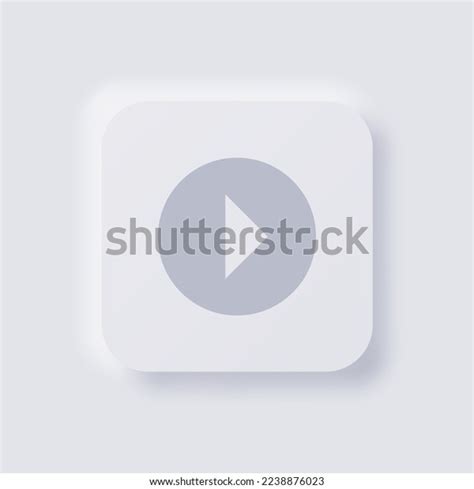 Play Button Icon White Neumorphism Soft Stock Vector Royalty Free 2238876023 Shutterstock