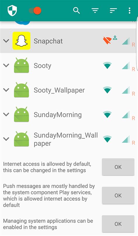 Applications Setting Permissions For Which Networks An App Can Access Android Enthusiasts