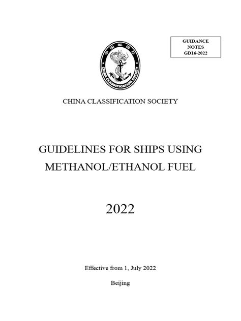 《guidelines For Ships Using Methanol Ethanol Fuel》 Pdf Pipe Fluid Conveyance Firefighting