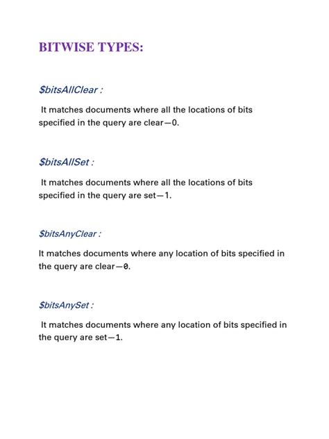 Bitwise Types And Data Types Pdf
