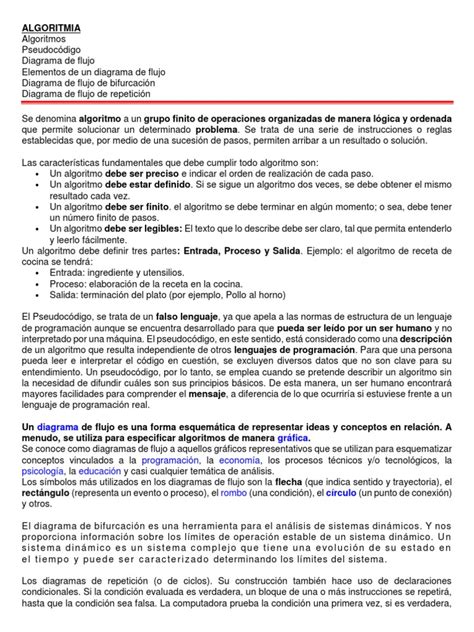Unidad 5 Algoritmia Pdf Algoritmos Programación De Computadoras