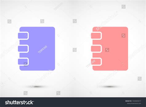 Notepad Vector Icon Black Illustration Isolated Stock Vector Royalty Free
