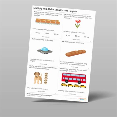 Year 2 Compare Lengths And Heights Varied Fluency Resource Classroom Secrets
