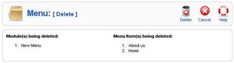 How To Delete A Menu In Joomla