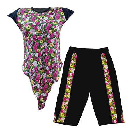 قیمت و خرید ست تاپ و شلوارک زنانه مدل گرهی جنس کرپ کشی رنگ مشکی