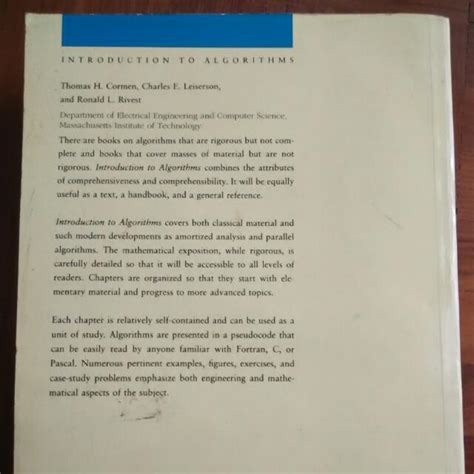 Introduction To Algorithms Hobbies And Toys Books And Magazines Textbooks On Carousell