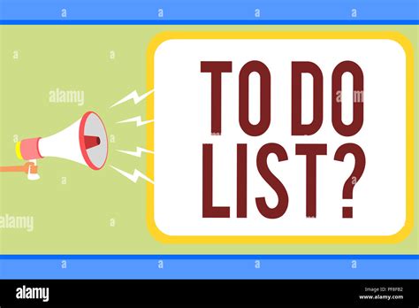 Handwriting Text Writing To Do List Question Concept Meaning Series Of Task To Be Done