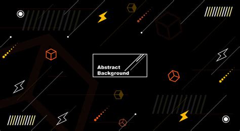 복고풍 추상기하학적 배경입니다 평평한 그림이 있는 포스터 가리기에 대한 스톡 벡터 아트 및 기타 이미지 가리기 개념 검은색 Istock